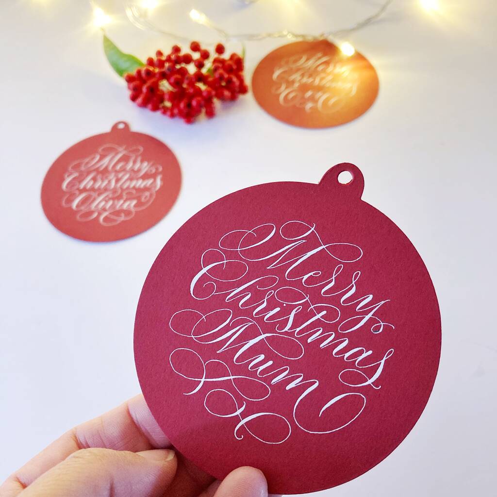 Christmas Bauble Tags - Printed Swing Tags UK